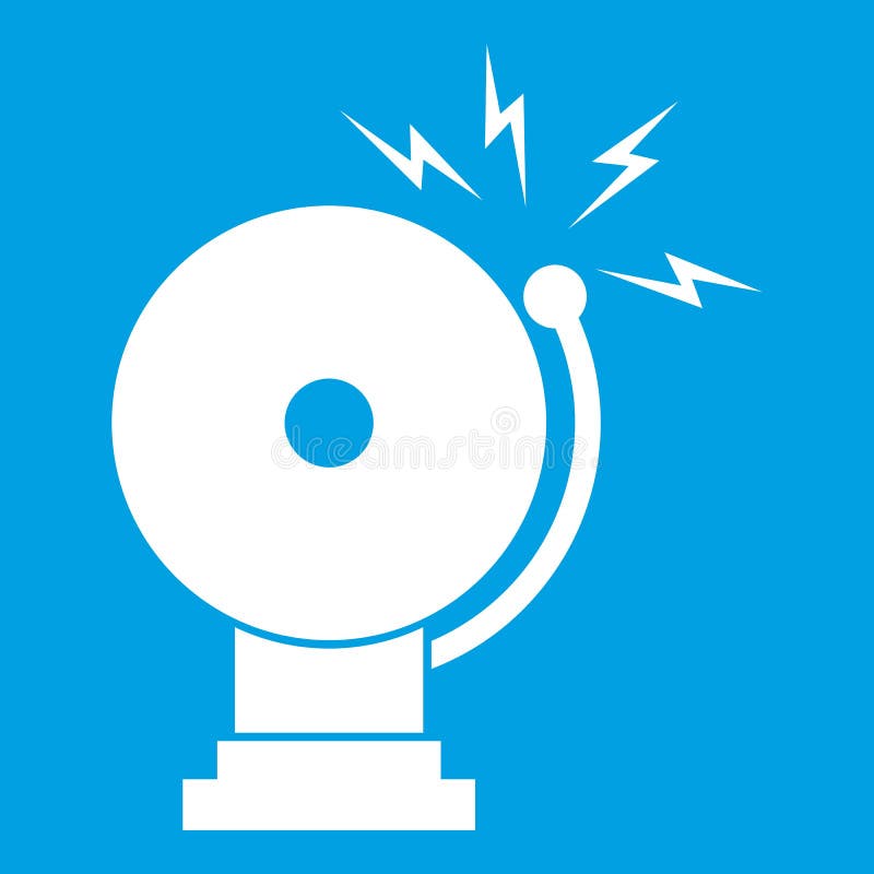 Fire Alarm Icon, Flat Style Stock Vector - Illustration of danger ...