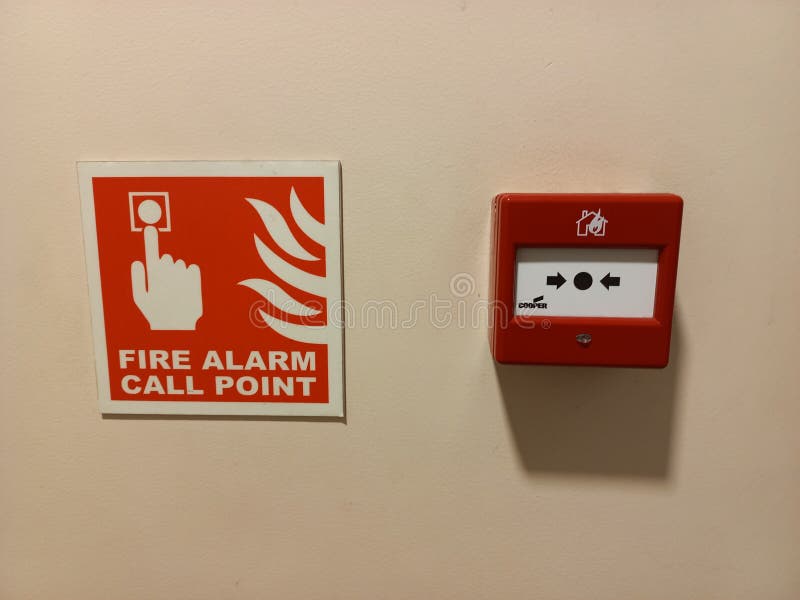 Fire Alarm Indicator and Panel Inside a Building Stock Image - Image of ...