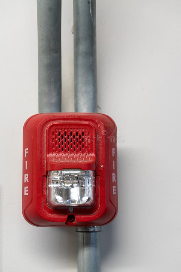 Fire Alarm Switch Inside Red Plastic Box Stock Image - Image of button ...