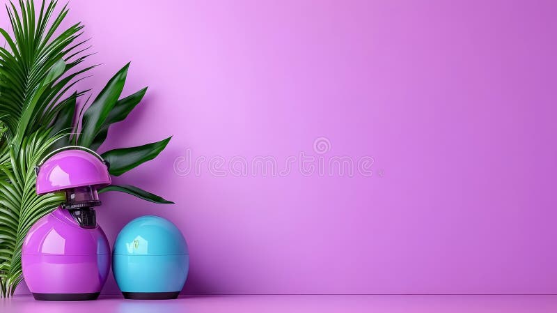 Fire Alarm Manual System. Bright Purple Background with Decorative ...