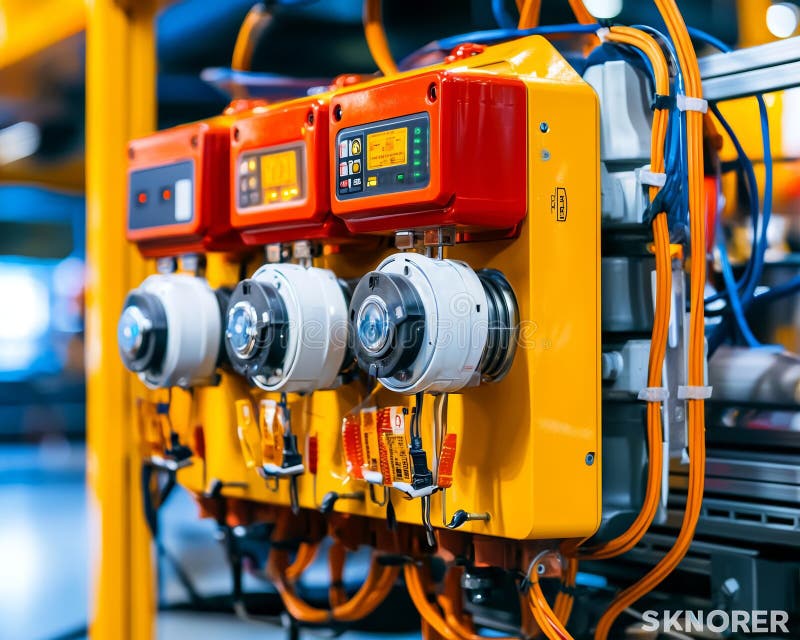 Fire Alarm Manual System. High Tech Fire Detection Panel with Multiple ...