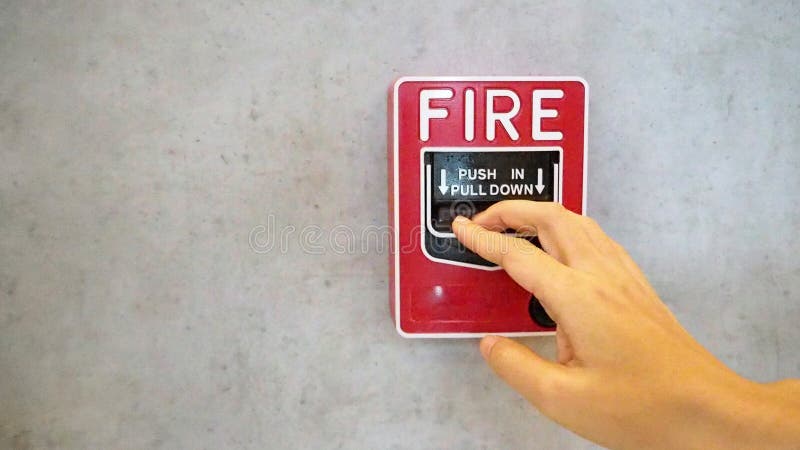 Fire Alarm Notifier or Alert or Bell Warning Equipment and Hand Use ...
