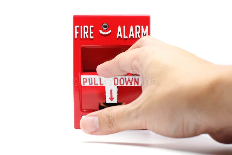 Fire Alarm Pull Station stock image. Image of control - 98658135