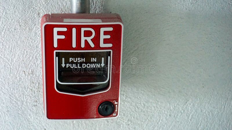 Fire alarm pull station stock image. Image of alarm, firemen - 26377773