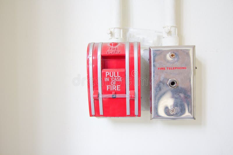 Fire alarm pull switch. stock image. Image of danger - 40047879