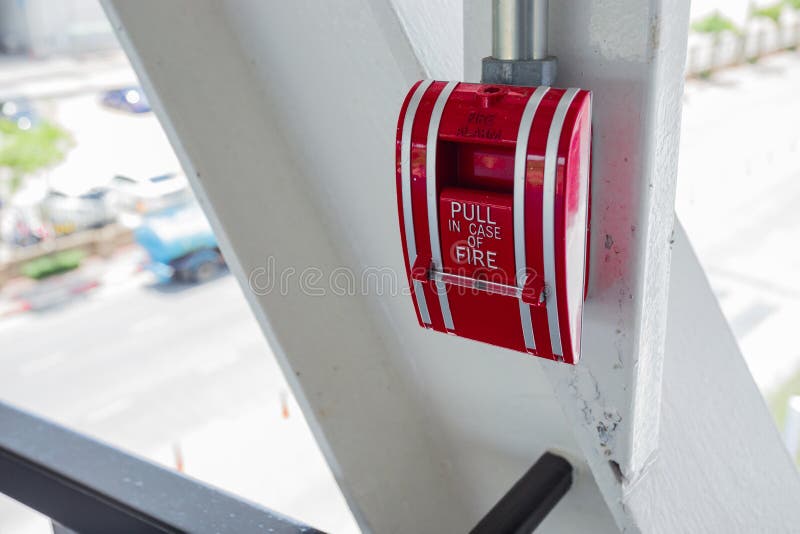 Fire Alarm Pull on the Wall Stock Photo - Image of dock, nautical: 55007868