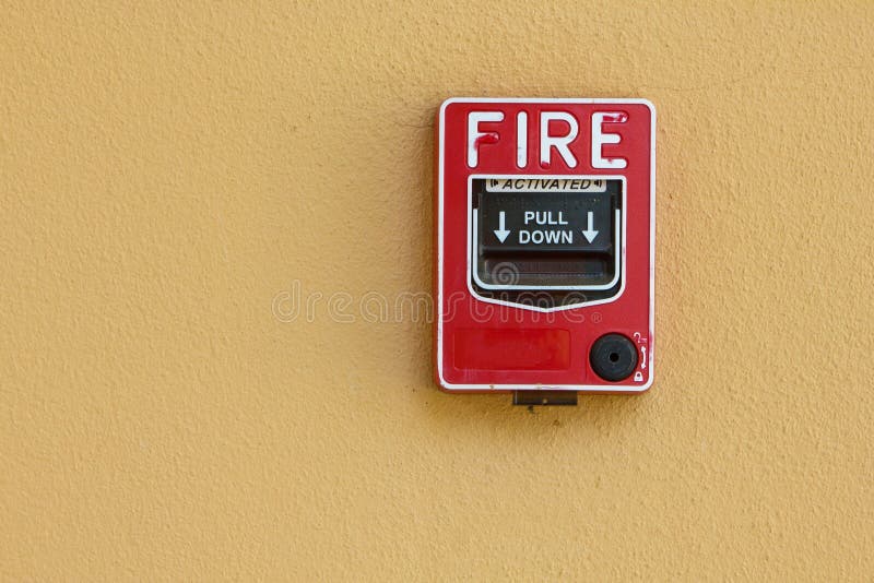 Fire Alarm Red Box Fire Safety Stock Image - Image of information ...