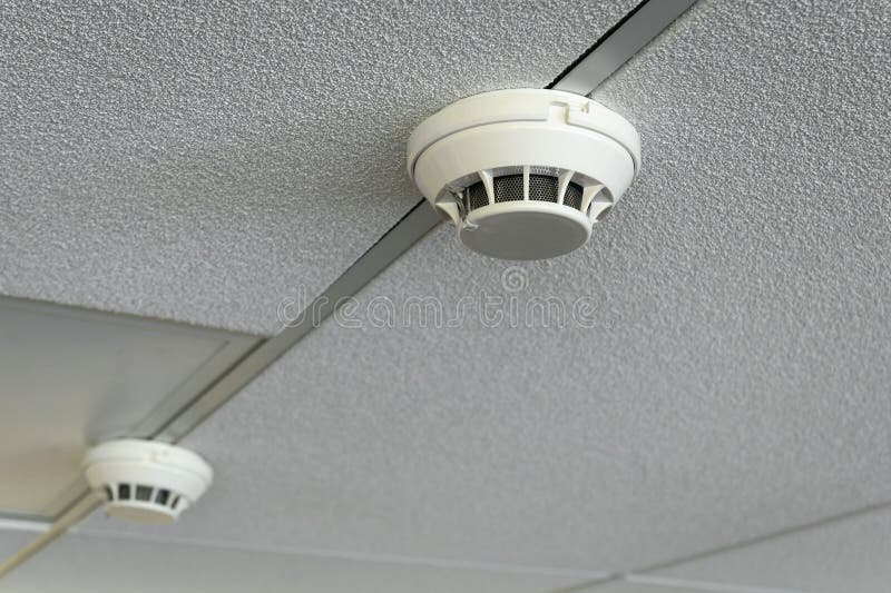 Fire Alarm Sensors on Ceiling Stock Photo - Image of space, fire: 313500958