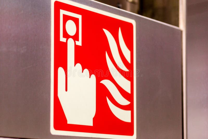 Fire alarm signal stock image. Image of evacuation, security - 72135991