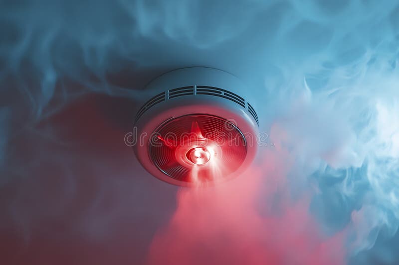Fire Alarm Smoke Detector Triggered with Real-Time Emergency Response ...
