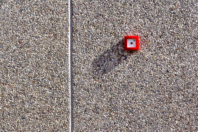 Fire Alarm Switch on Brick Wall Texture Background Stock Image - Image ...