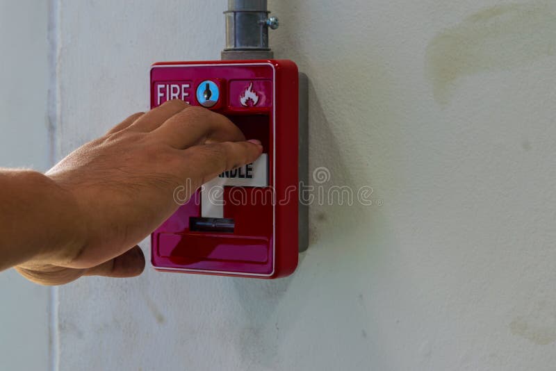 Fire alarm switch stock photo. Image of business, fire - 78240478