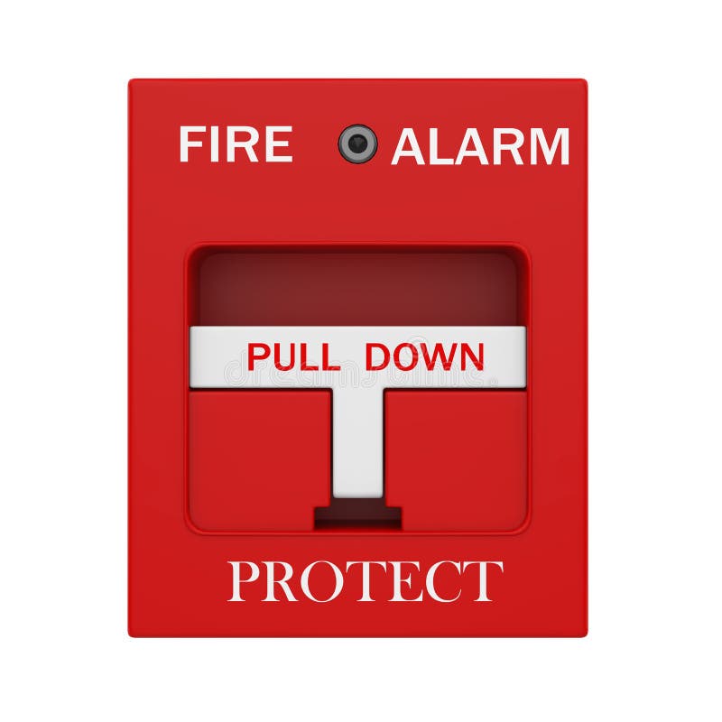 Fire Alarm Switch Isolated stock illustration. Illustration of render ...