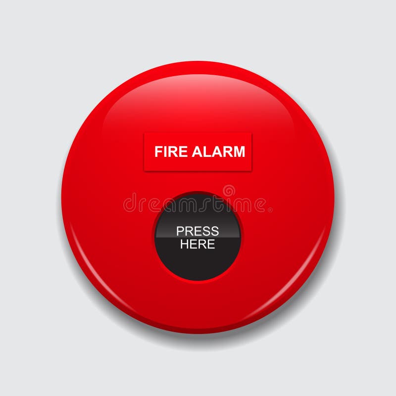 Fire alarm switch. stock illustration. Illustration of sign - 157840066
