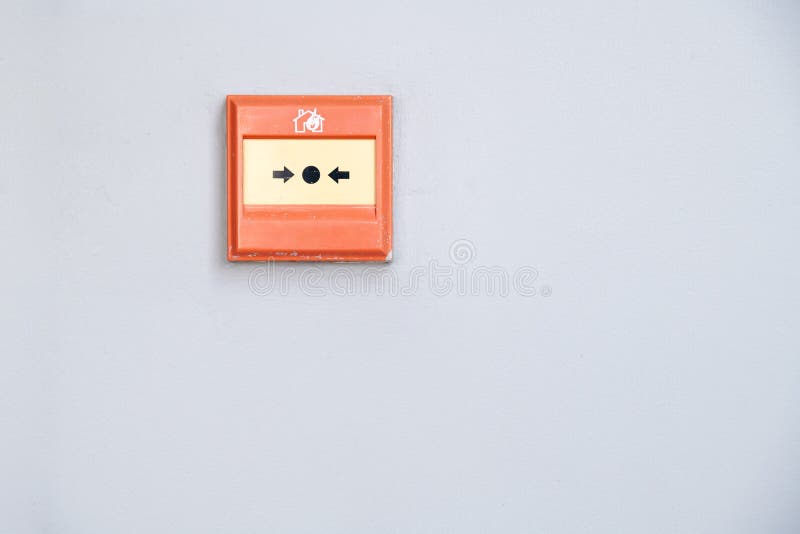 Fire Alarm Switch on the Wall in Condominium Stock Image - Image of ...