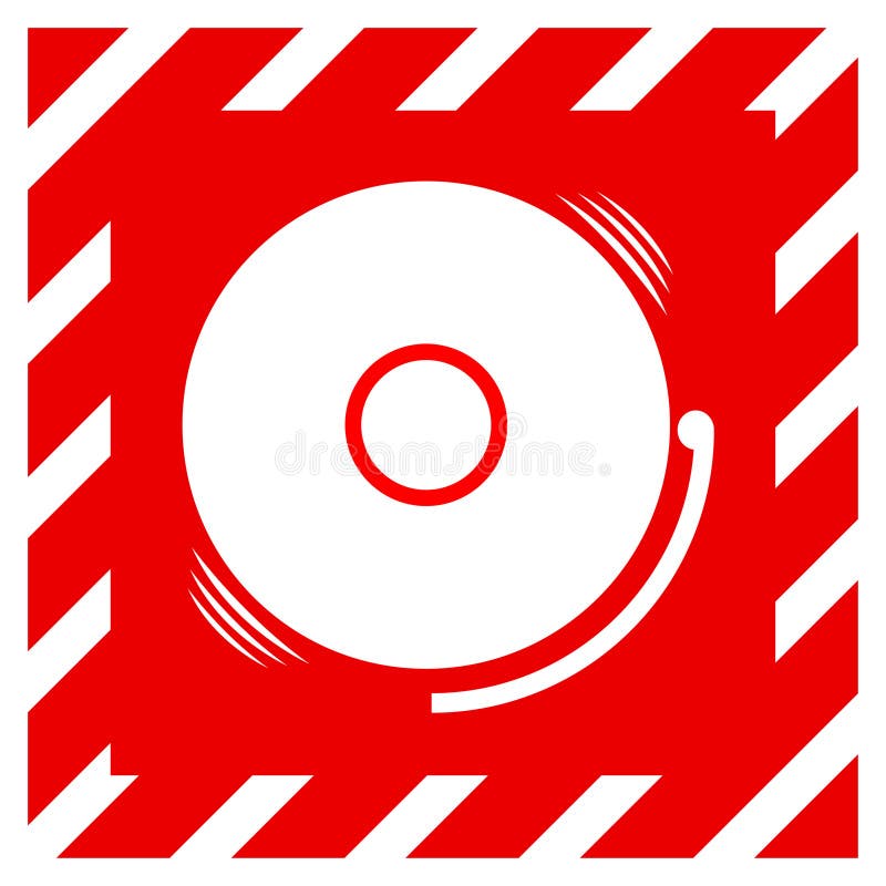 Fire Alarm Symbol Sign, Vector Illustration, Isolate on White ...