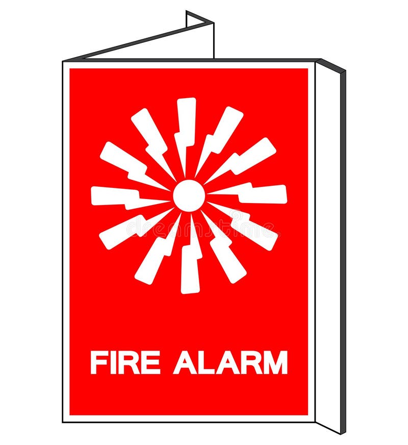 Fire Alarm Symbol Sign, Vector Illustration, Isolate on White ...