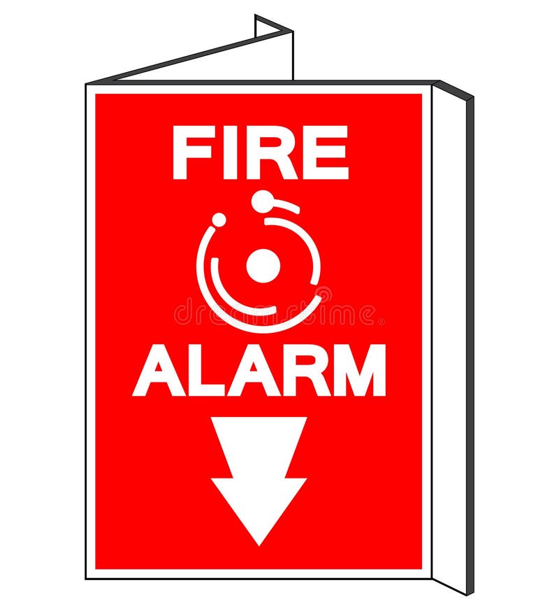 Fire Alarm Symbol Sign, Vector Illustration, Isolate on White ...