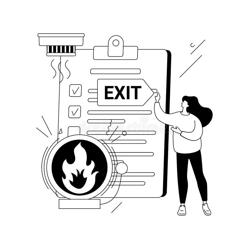 Fire Alarm System Abstract Concept Vector Illustration Stock Vector ...