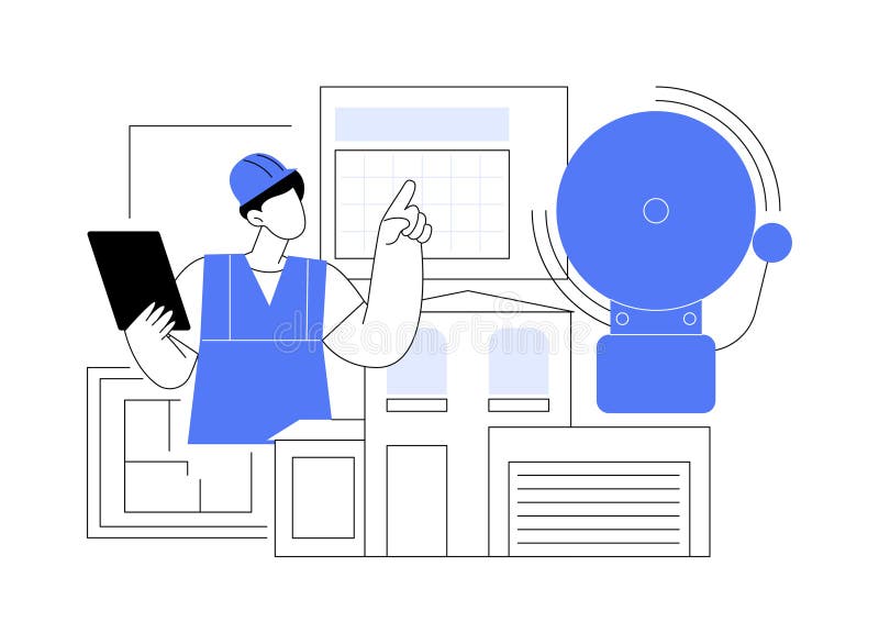 Fire Alarm System Abstract Concept Vector Illustration. Stock ...