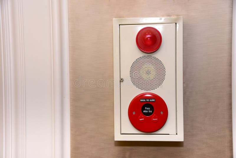 Fire Alarm System in the Building Stock Image - Image of danger, alert ...