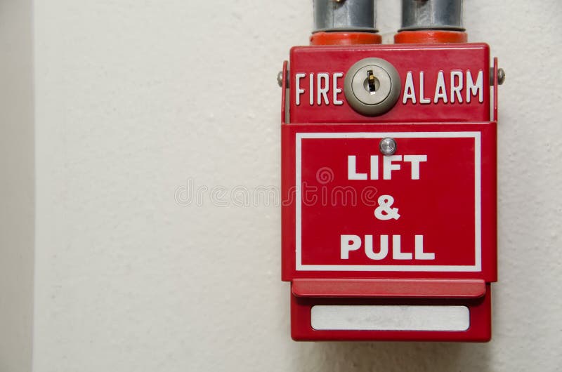 Fire Alarm System In The Building Stock Image - Image of social, indoor ...