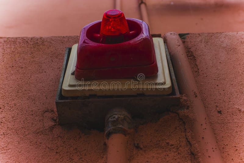 The Fire Alarm System. the Combination of Sound and Light Alert Stock ...