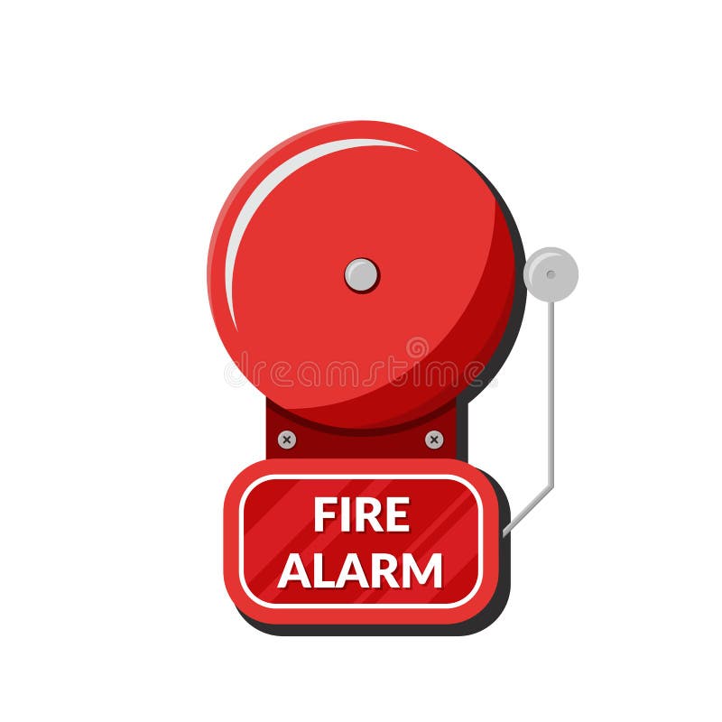Fire Alarm System. Pull Danger Fire Safety Box. Break Red Alarm ...
