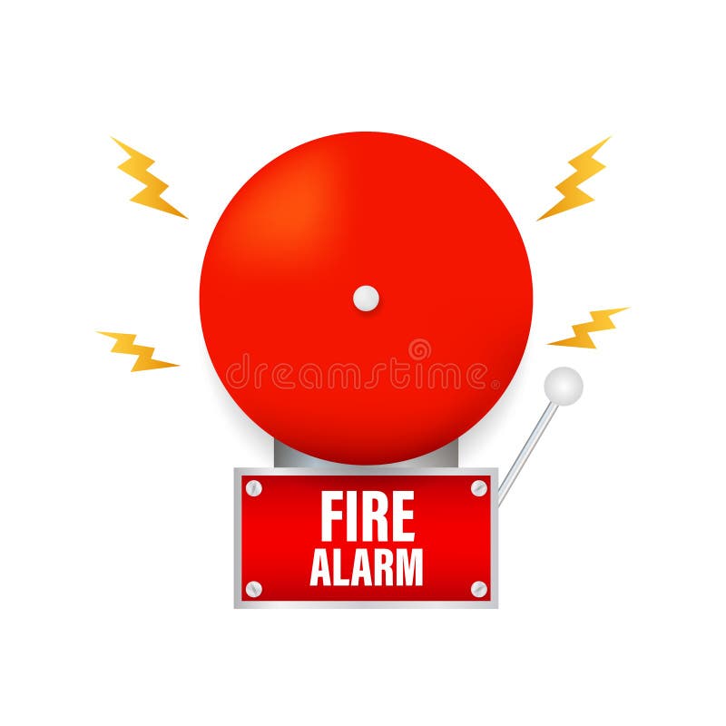 Fire Alarm System. Fire Equipment. Vector Illustration Stock Vector ...