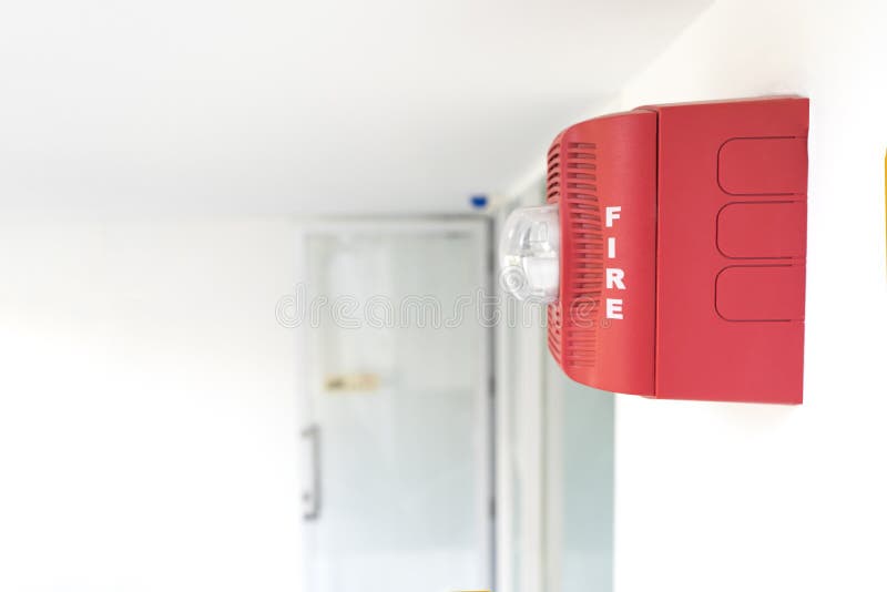 Fire Alarm System Notification Appliances Wall Mount Stock Photo ...