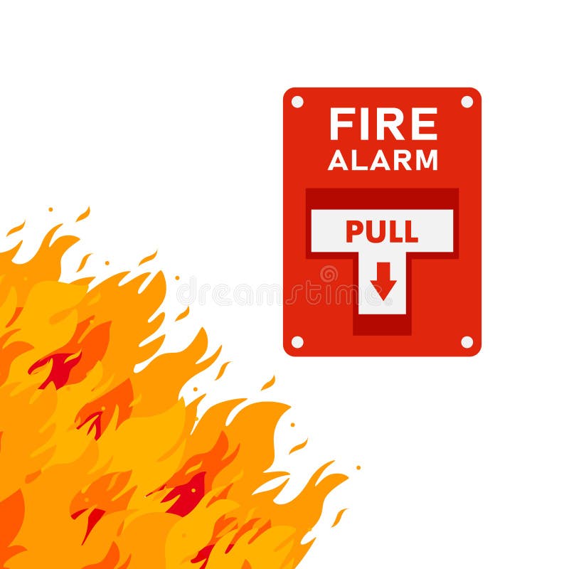 Fire Alarm System and Raging Fire Burning in the Building Stock ...