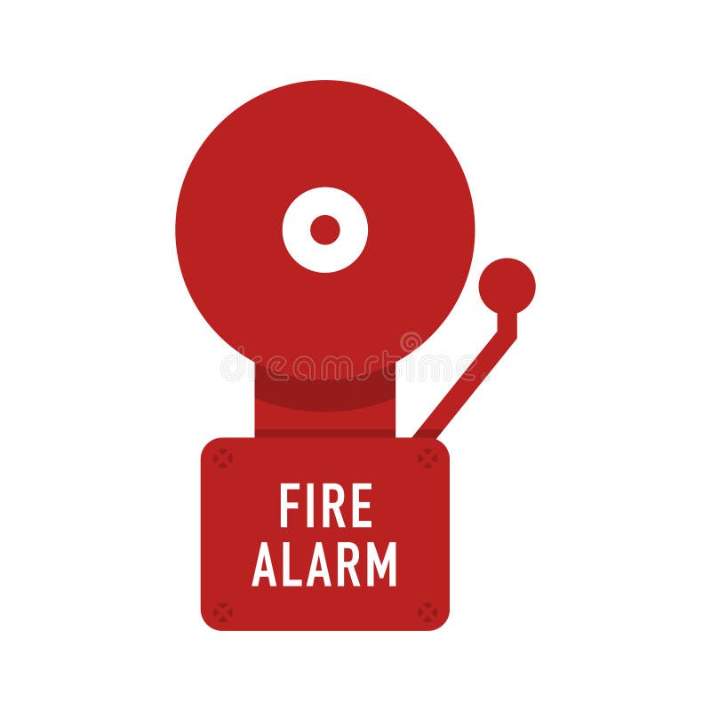 Fire alarm system. Vector stock vector. Illustration of evacuation ...