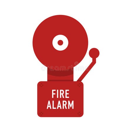 Fire alarm system. Vector stock vector. Illustration of evacuation ...