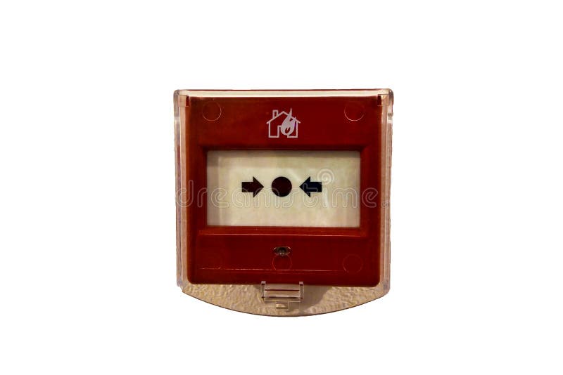 Fire Alarm System on White Background, Isolate. Stock Image - Image of ...