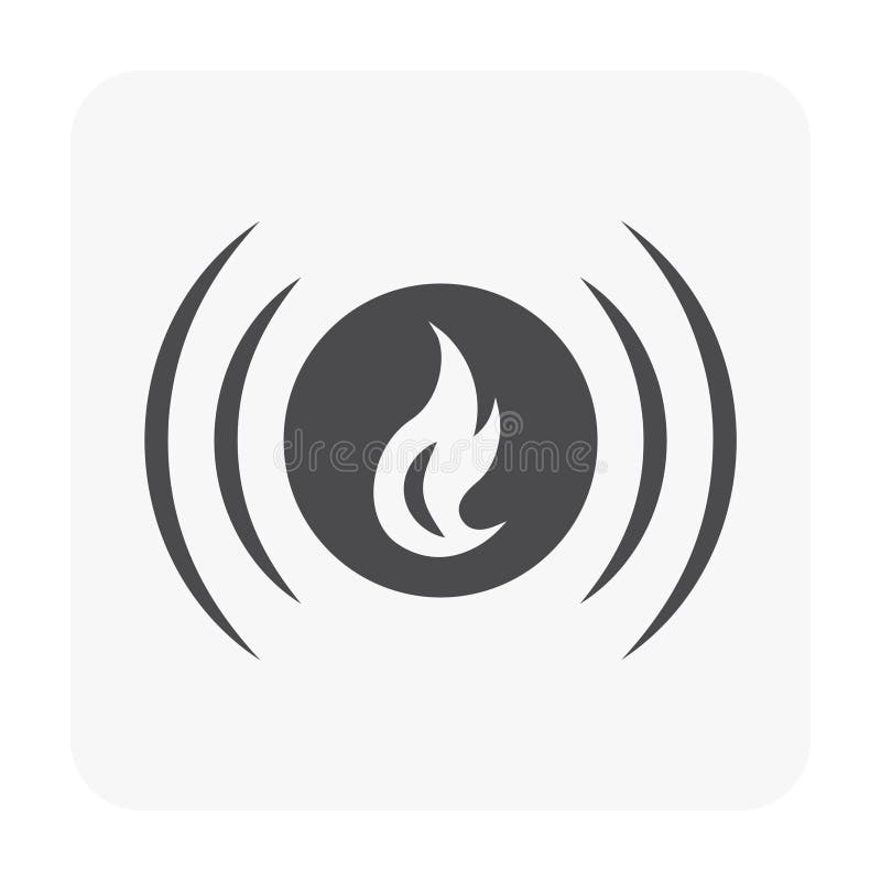 Fire alarm icon stock vector. Illustration of protection - 157267443