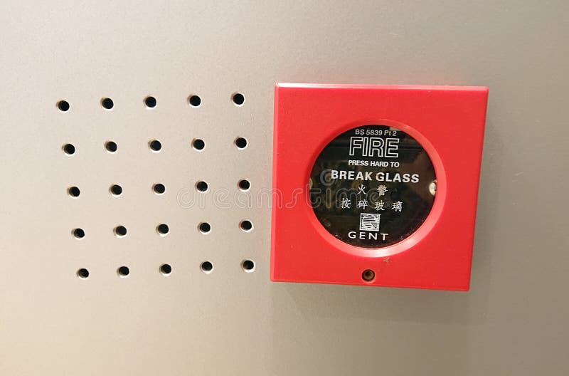 Fire Alarm on Wall editorial photography. Image of fire - 181006622