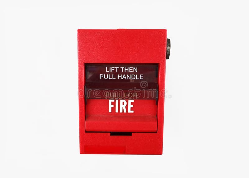 Fire Alarm on the Wall , Pulling Fire Alarm and Emergency Phone Plug ...