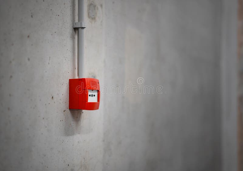 Fire alerm button. stock image. Image of panel, control - 313658485