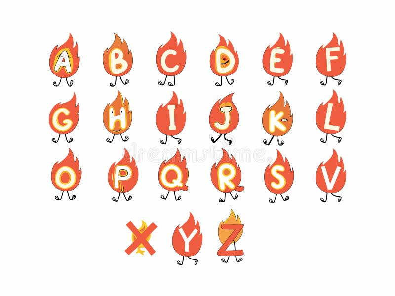 Flame Alphabet Letters Stock Illustrations – 1,942 Flame Alphabet ...