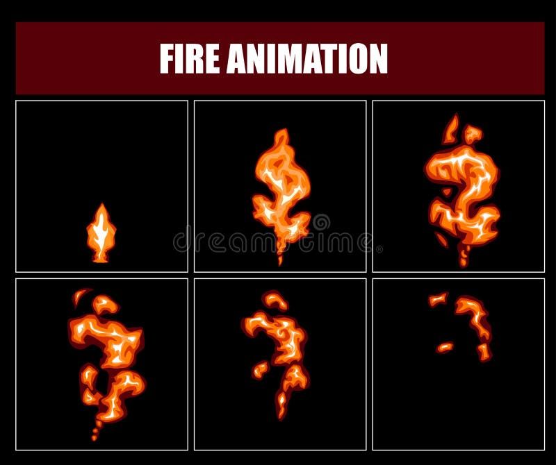 Fire animation sprites stock vector. Illustration of design - 66703925 Fire animation sprites stock vector. Illustration of design - 66703925