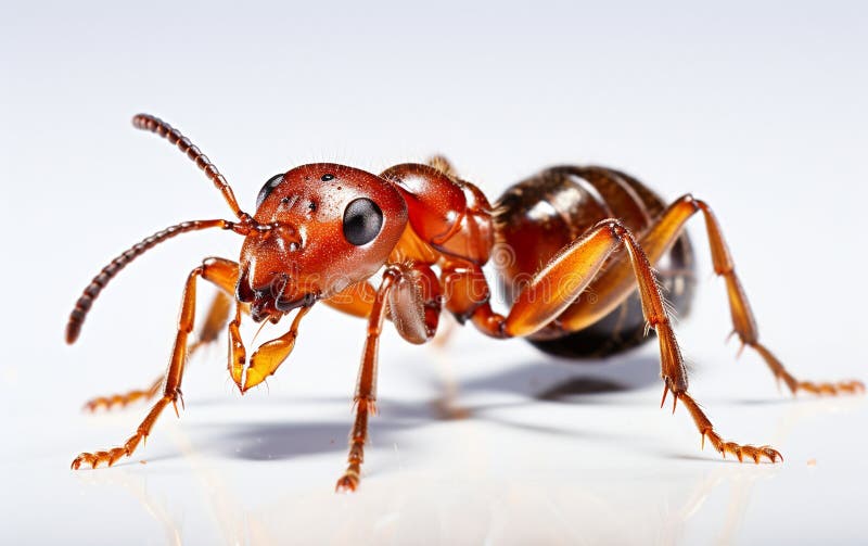 Fire Ant with Transparency stock illustration. Illustration of online ...