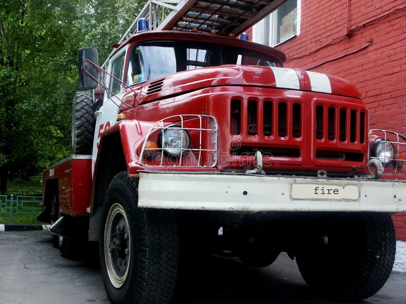 Fire Apparatus. Fire Engines. Fire Lorries Stock Photo - Image of ...
