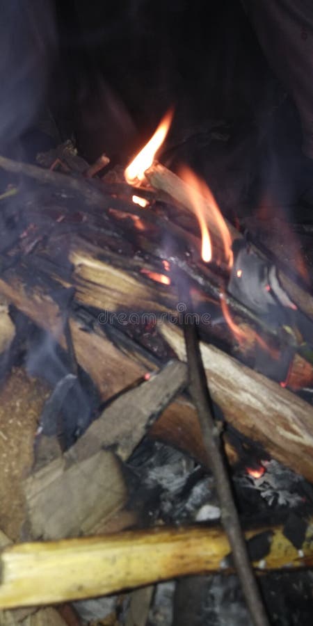 Fire Winter Wood Fire Effect Stock Image - Image of fire, effect: 168194235