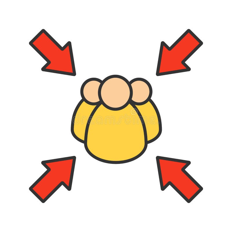 Fire Assembly Point Color Icon Stock Vector - Illustration of fire ...