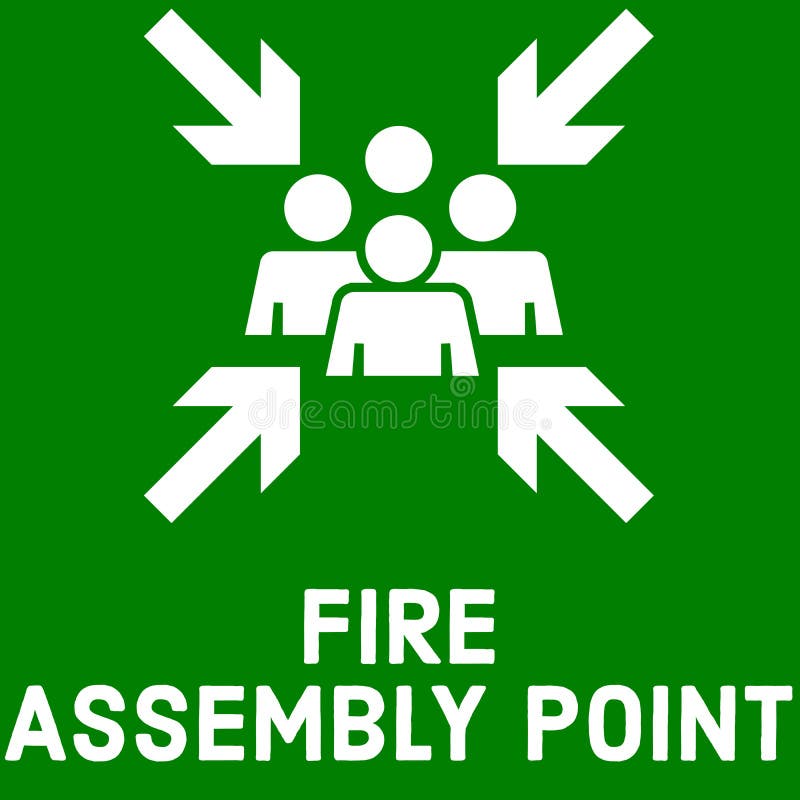 Emergency Assembly Point Symbol Sign, Vector Illustration, Isolated On ...