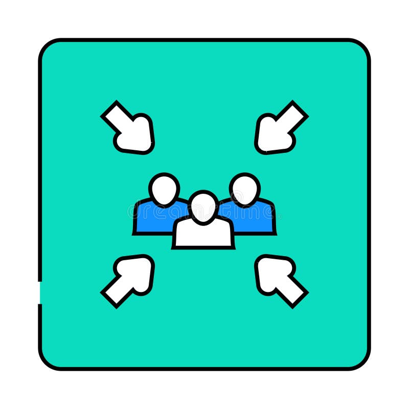 Fire Assembly Point Emergency Icon Color Illustration Stock Vector ...