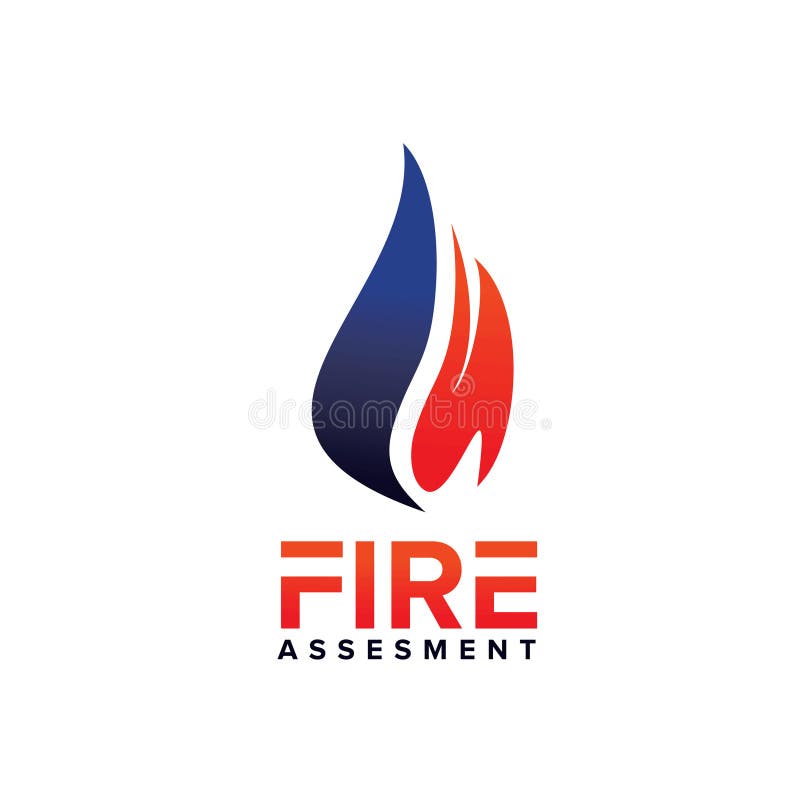 Fire Assessment Company Logo Design Stock Vector - Illustration of fire ...