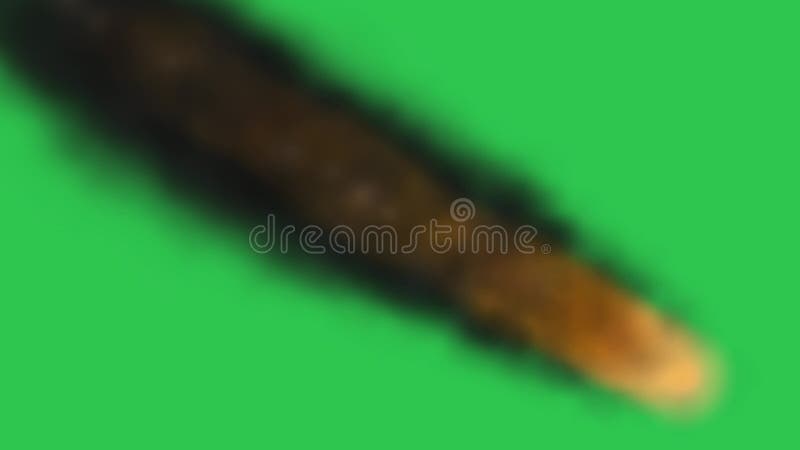 Fire Asteroid Falling Effect on Green Screen Background Motion Graphic ...