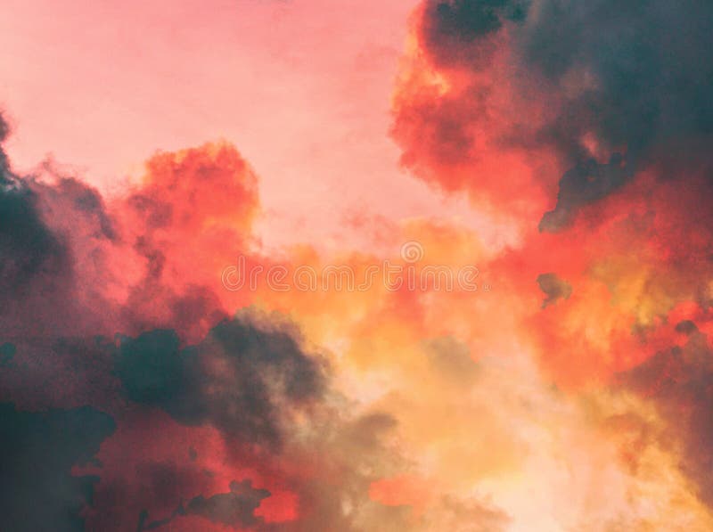 Fire in the atmosphere stock image. Image of yelliw - 222392753