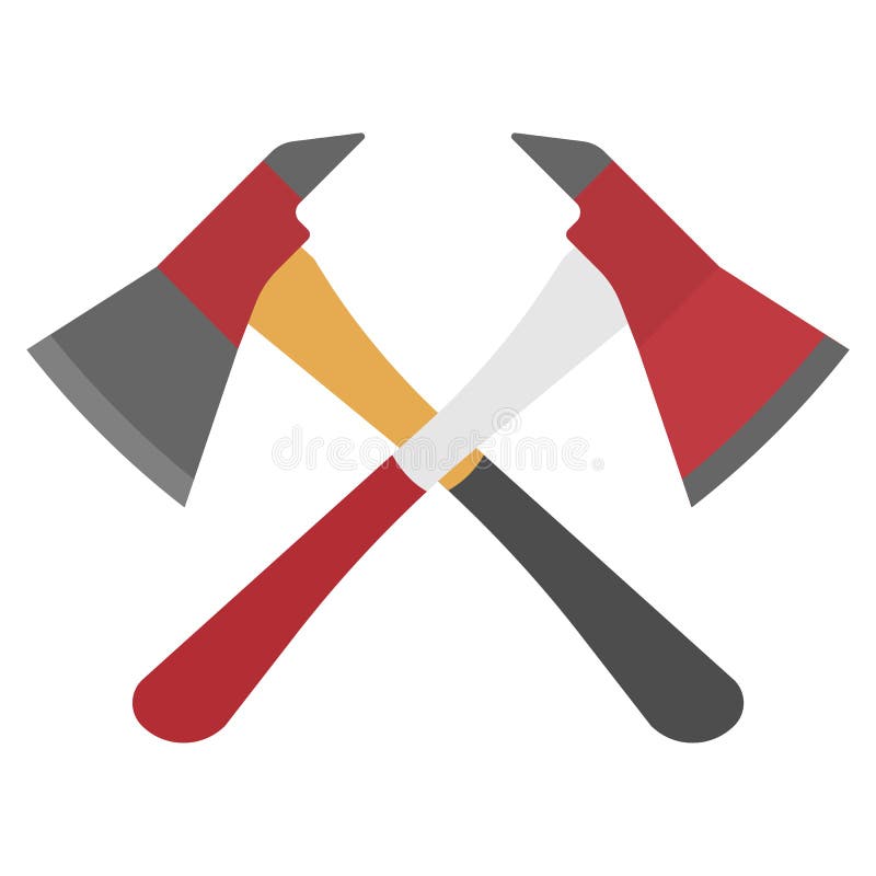 Fire ax illustration stock illustration. Illustration of handle - 113470565